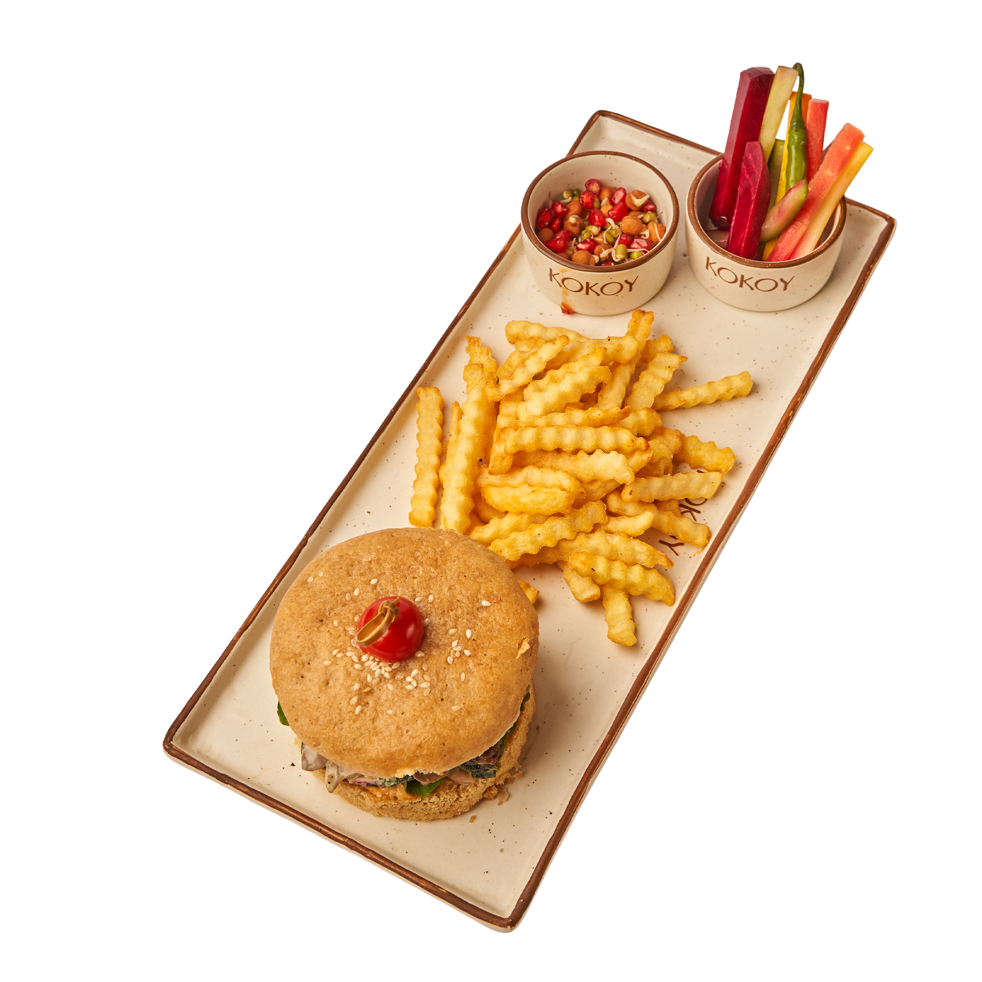 Tex-mex Crunchy Tofu Burger Vegan & Gluten Free – Kokoy